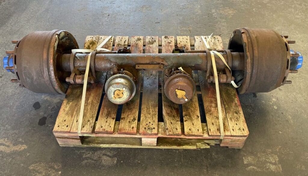 ROR Trailer Axle Short Beam Twin Wheel Type