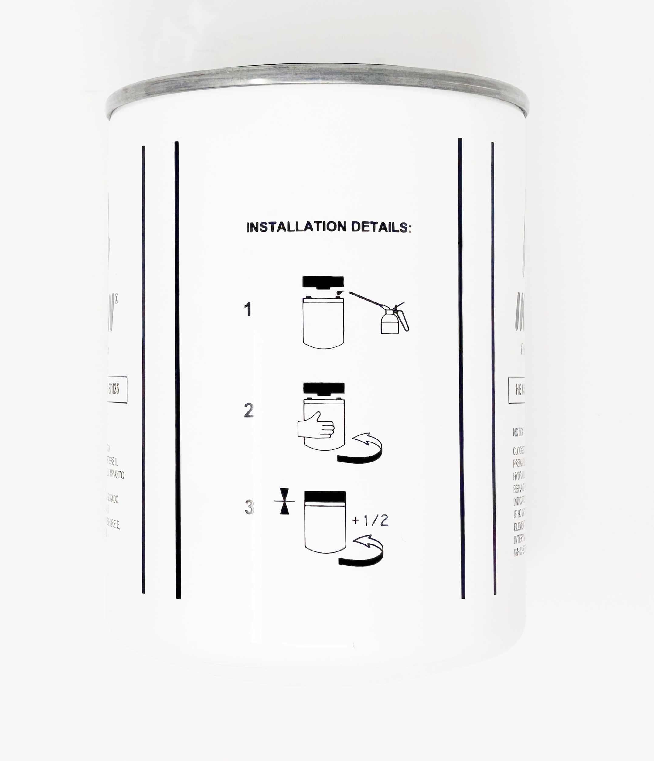 Hydraulic Oil Filter 25µm Spin on Canister Cellulose Paper Element